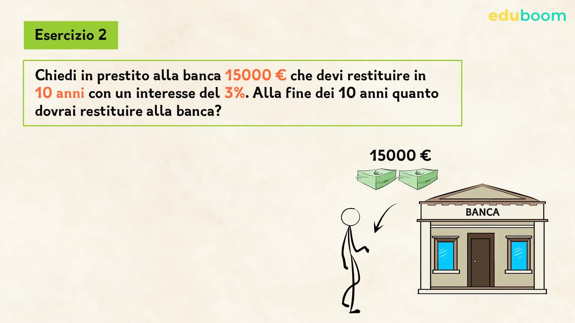 Interesse semplice. Matematica seconda media