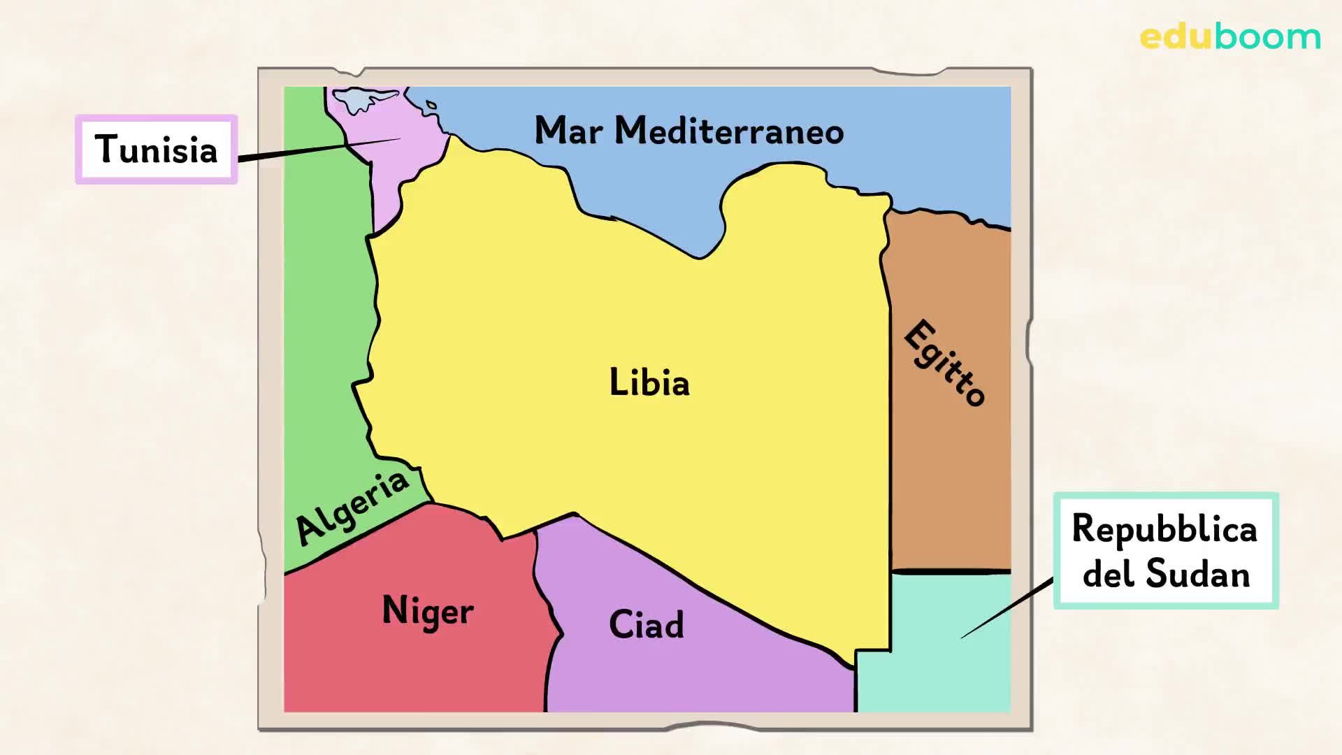 Libia. Geografia terza media