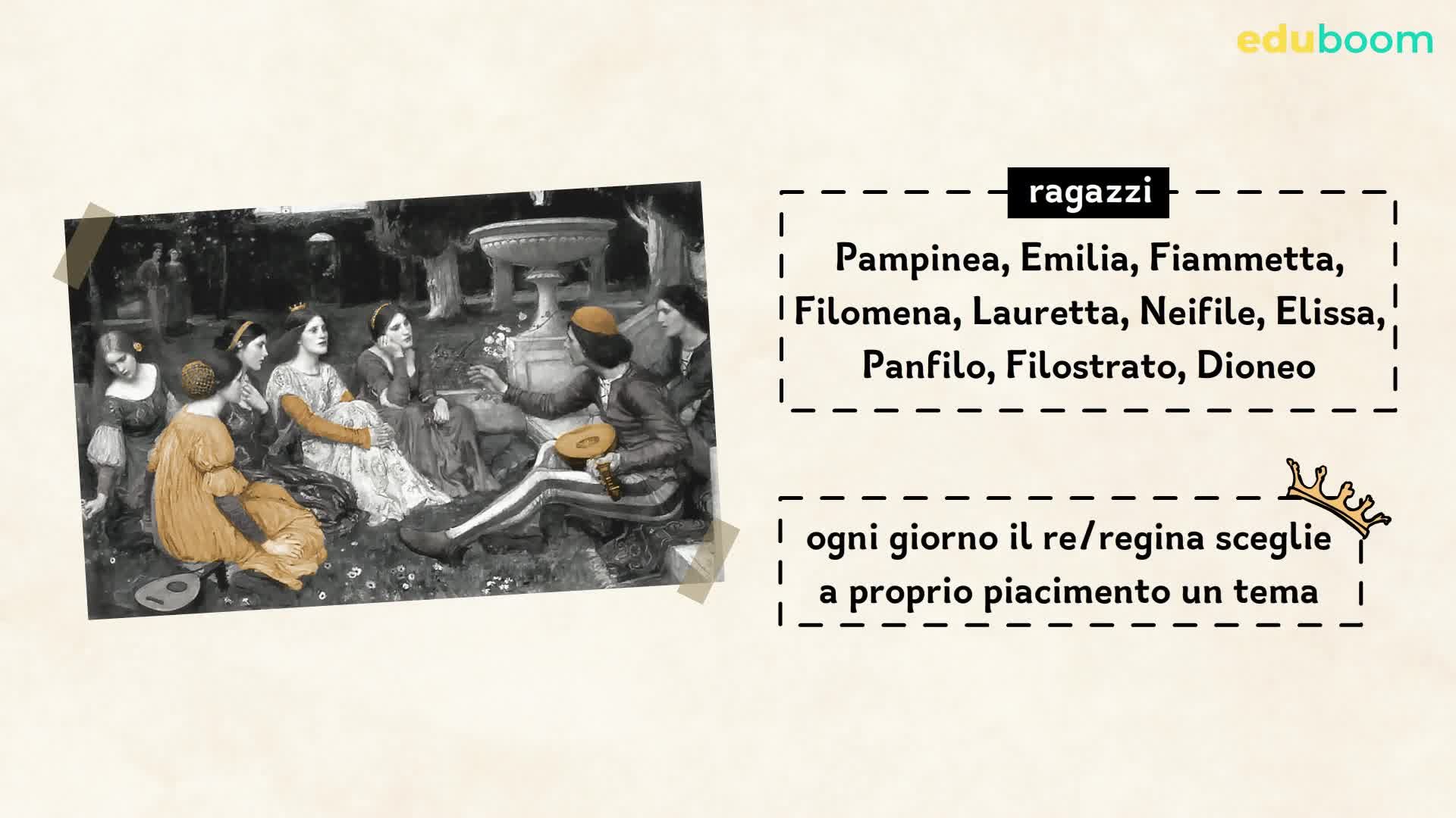 Il Decameron. Argomento e struttura. Lingua e letteratura italiana ...