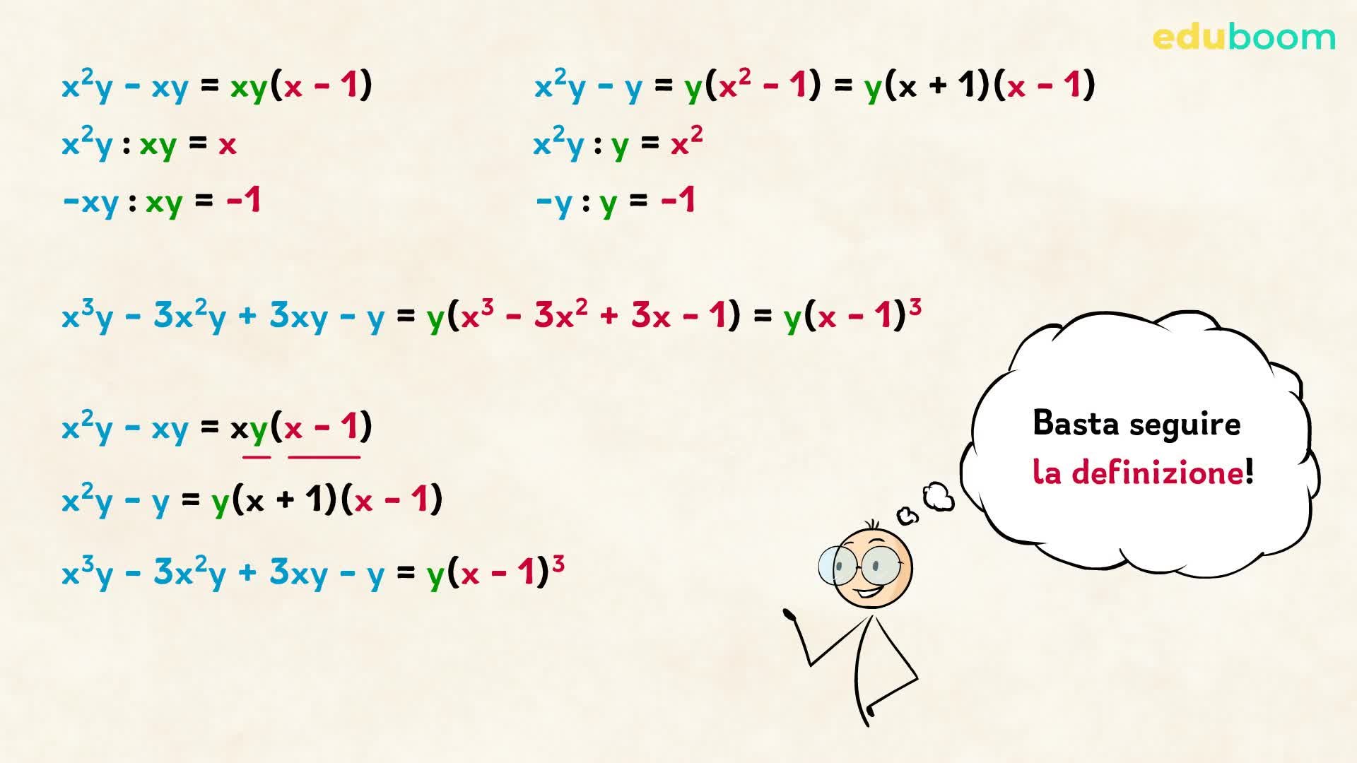 Massimo comun divisore tra polinomi. Matematica terza superiore
