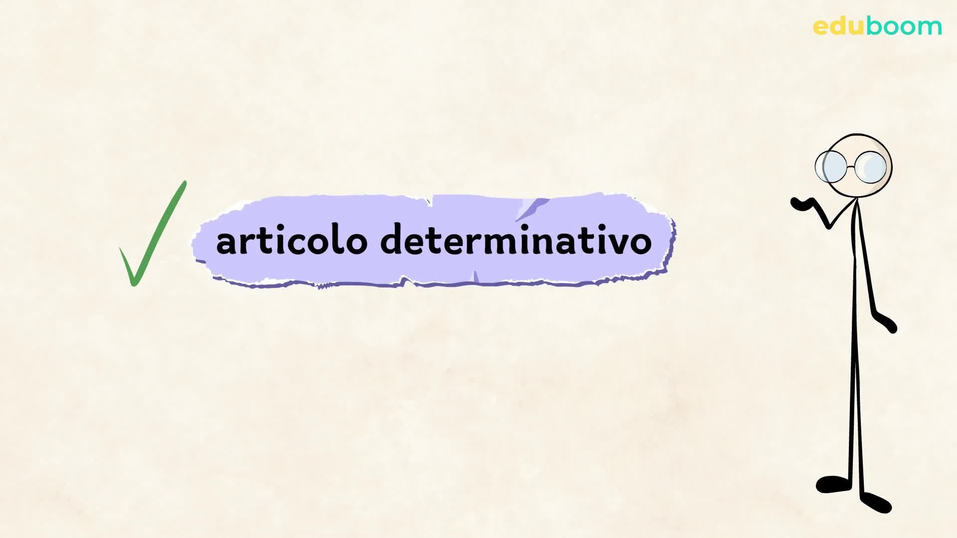 L'articolo. Lingua e letteratura italiana prima media