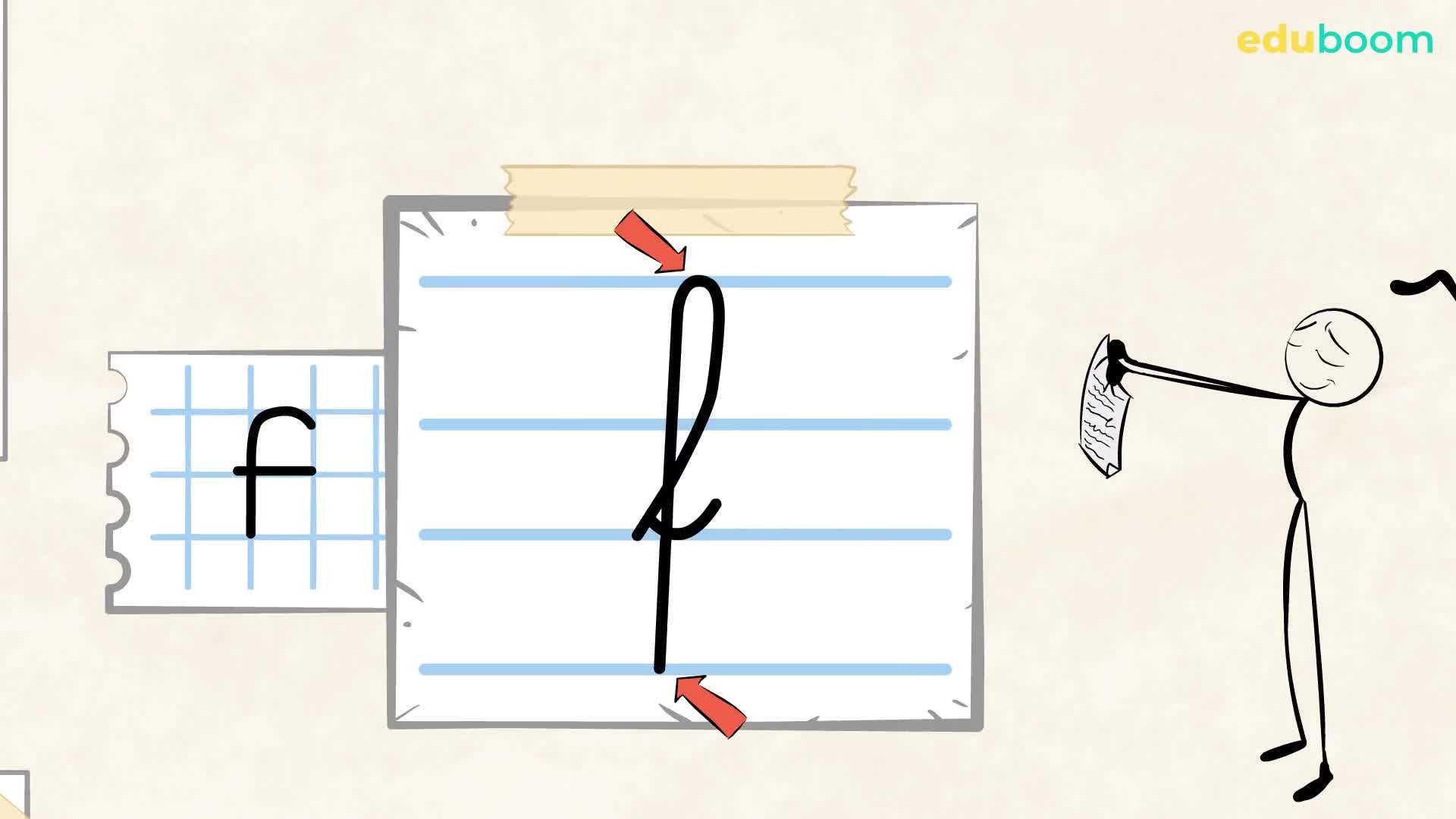 Il corsivo: le asole. Lingua italiana, Prima elem