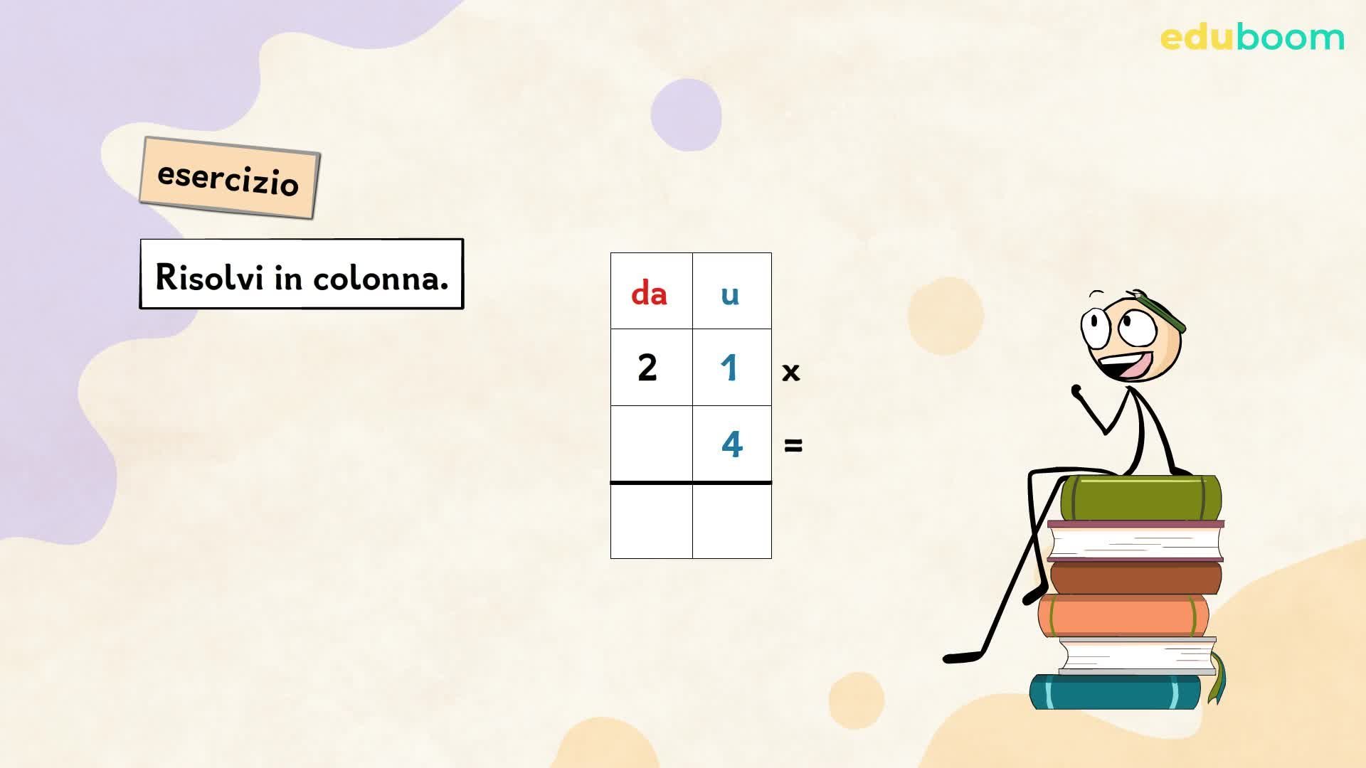 Moltiplicare con le tabelline. Matematica seconda