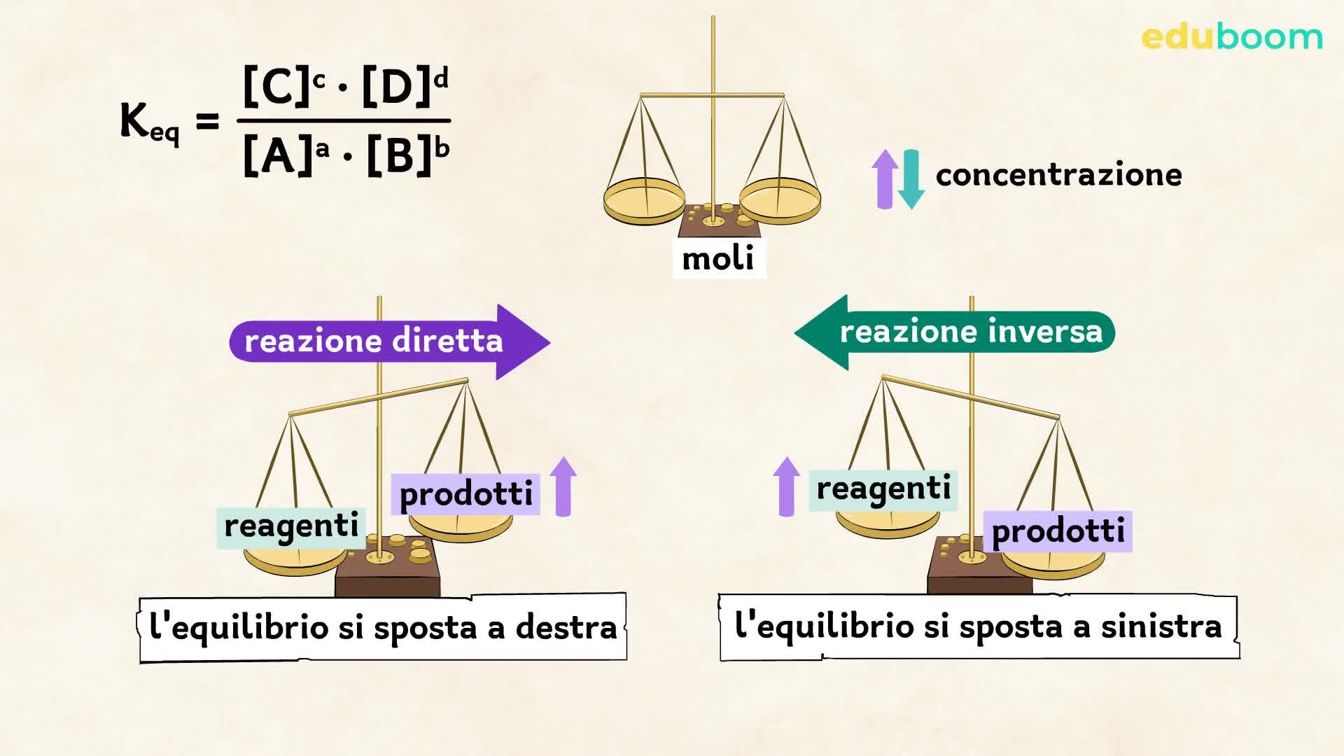 Il principio di Le Chatelier. Scienze naturali quarta superiore