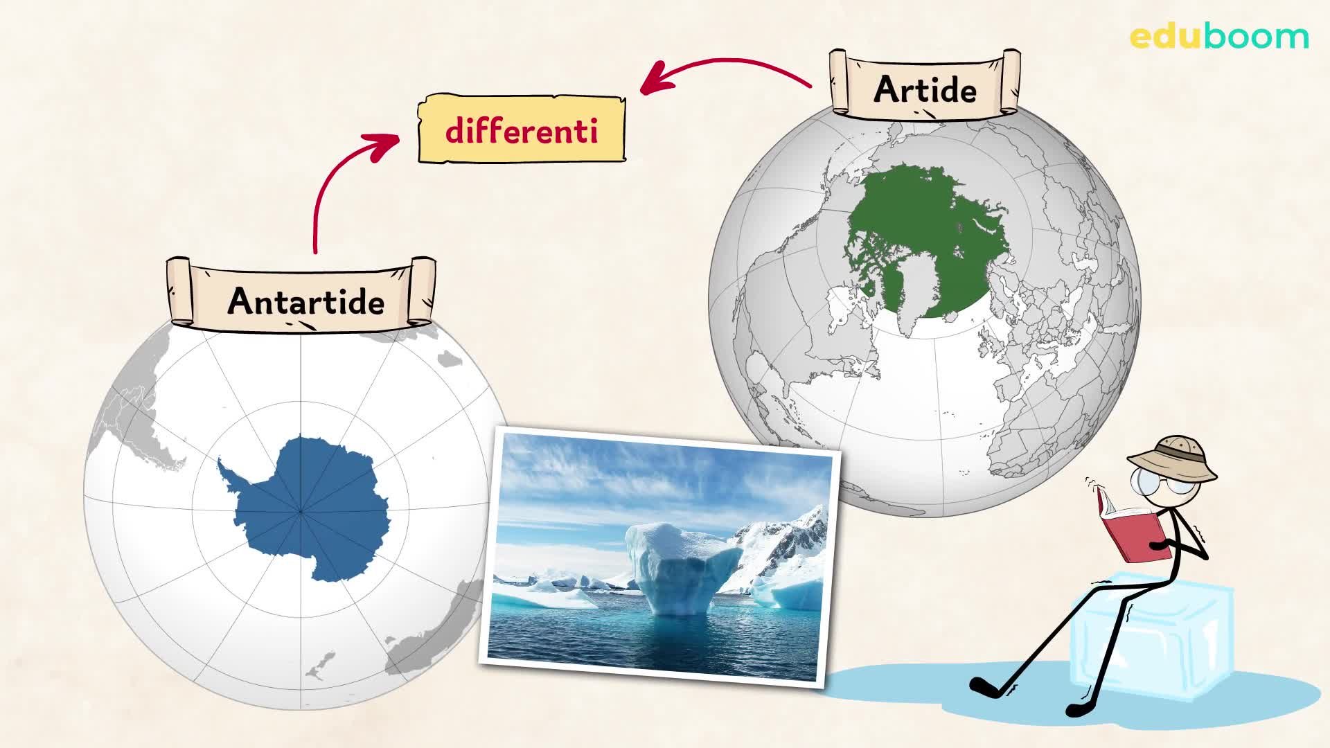 Le terre polari: Artide e Antartide sulla carta geografica. Geostoria ...